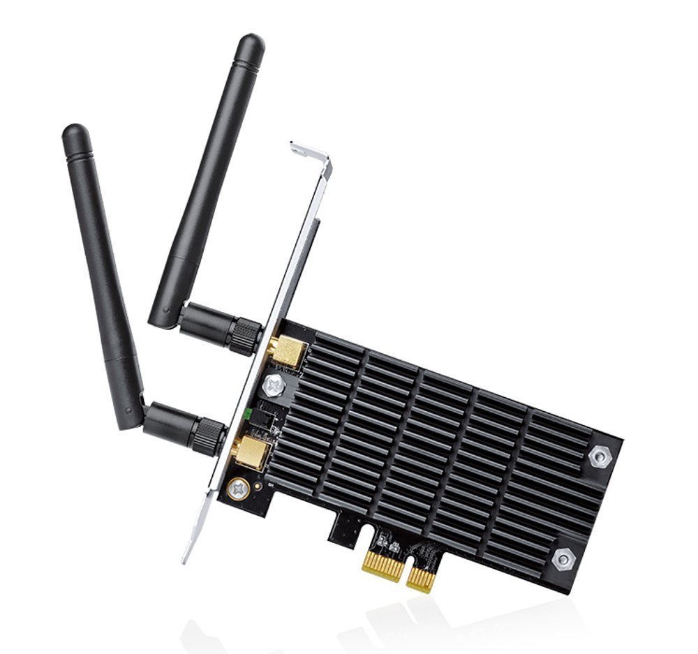 TP-Link AC1300 PCIe WiFi PCIe Card(Archer T6E)- 2.4G/5G Dual Band Wireless PCI Express Adapter, Low Profile, Long Range, Heat Sink Technology, Supports Windows 10/8.1/8/7/XP