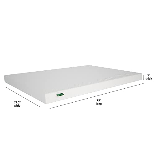 Max & Lily 5 Inch Mattress for Kids Bed/Bunk Bed, Memory Foam Mattress in a Box, Medium Firm Support with Breathable Cooling Cover, CertiPUR-US Certified, Full