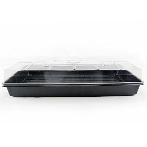 Plant Tray Clear Plastic Humidity Domes: Pack of 5 - Fits 10 Inch x 20 Inch Garden Germination Trays - Greenhouse Grow Covers
