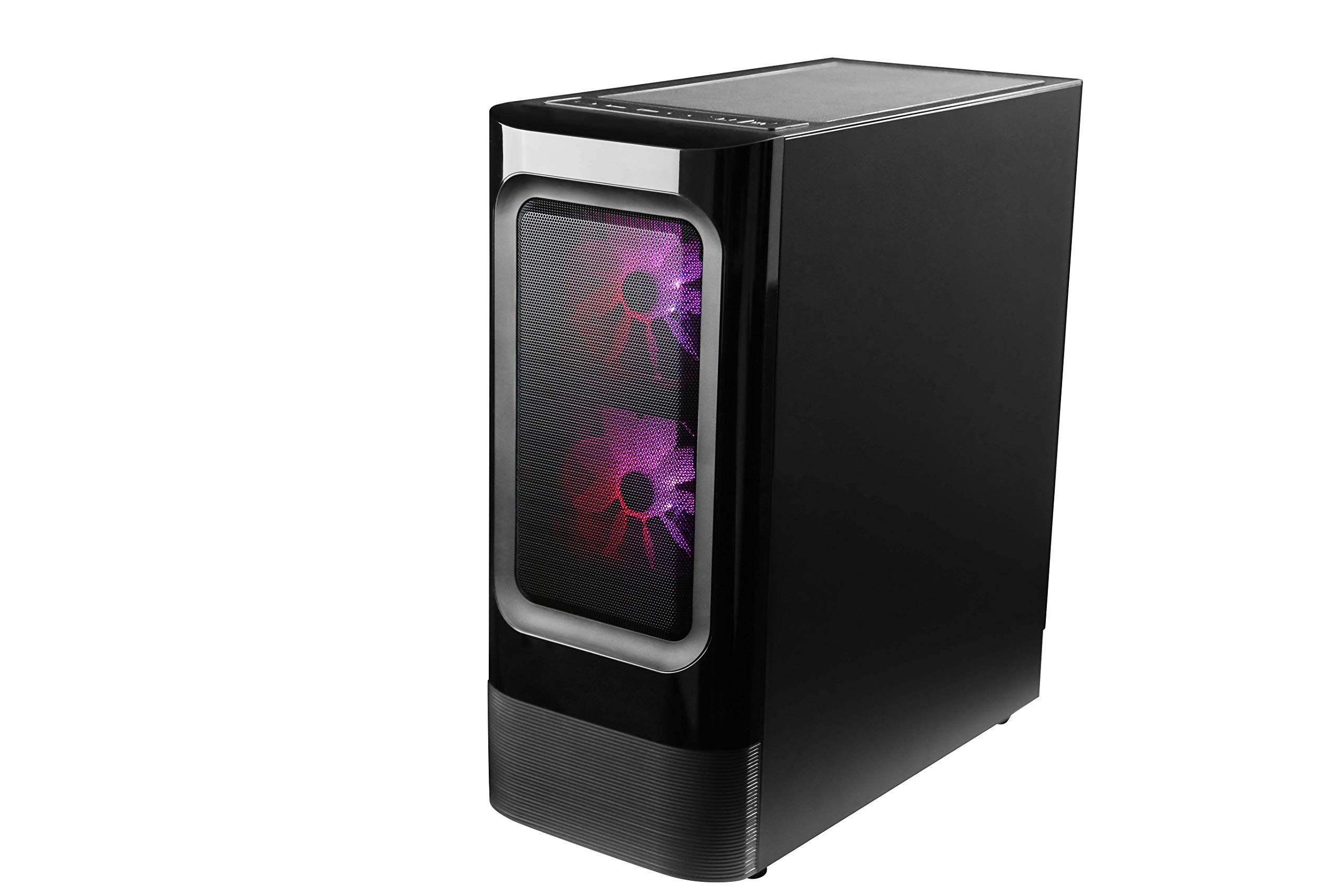 Raidmax EVOL H07 ATX Mid Tower Gaming Case Tempered Glass Side ARGB Fans Included (H07 Black)