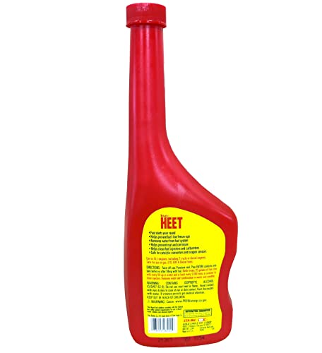 Iso-HEET Water Remover And Premium Fuel Line Antifreeze + Injector Cleaner - Helps Increase Gas Mileage - Improves Engine Performance - Year Round Performance, 12 fl. oz. (28202-24PK)