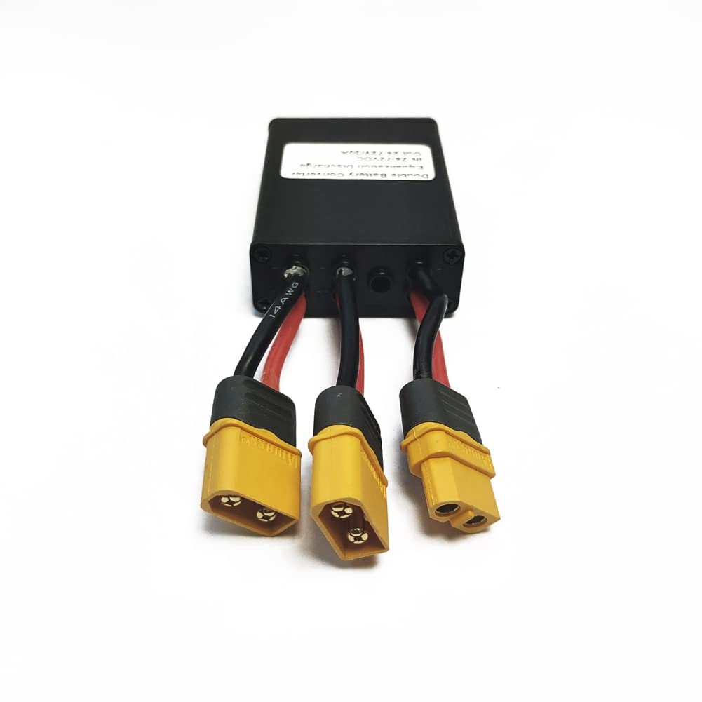 Bumdenuu 20V-72V 30A Battery Connector for Increase The Capacity by Connecting Two Batteries in Parallel Equalization Module, Black (500192227A1)