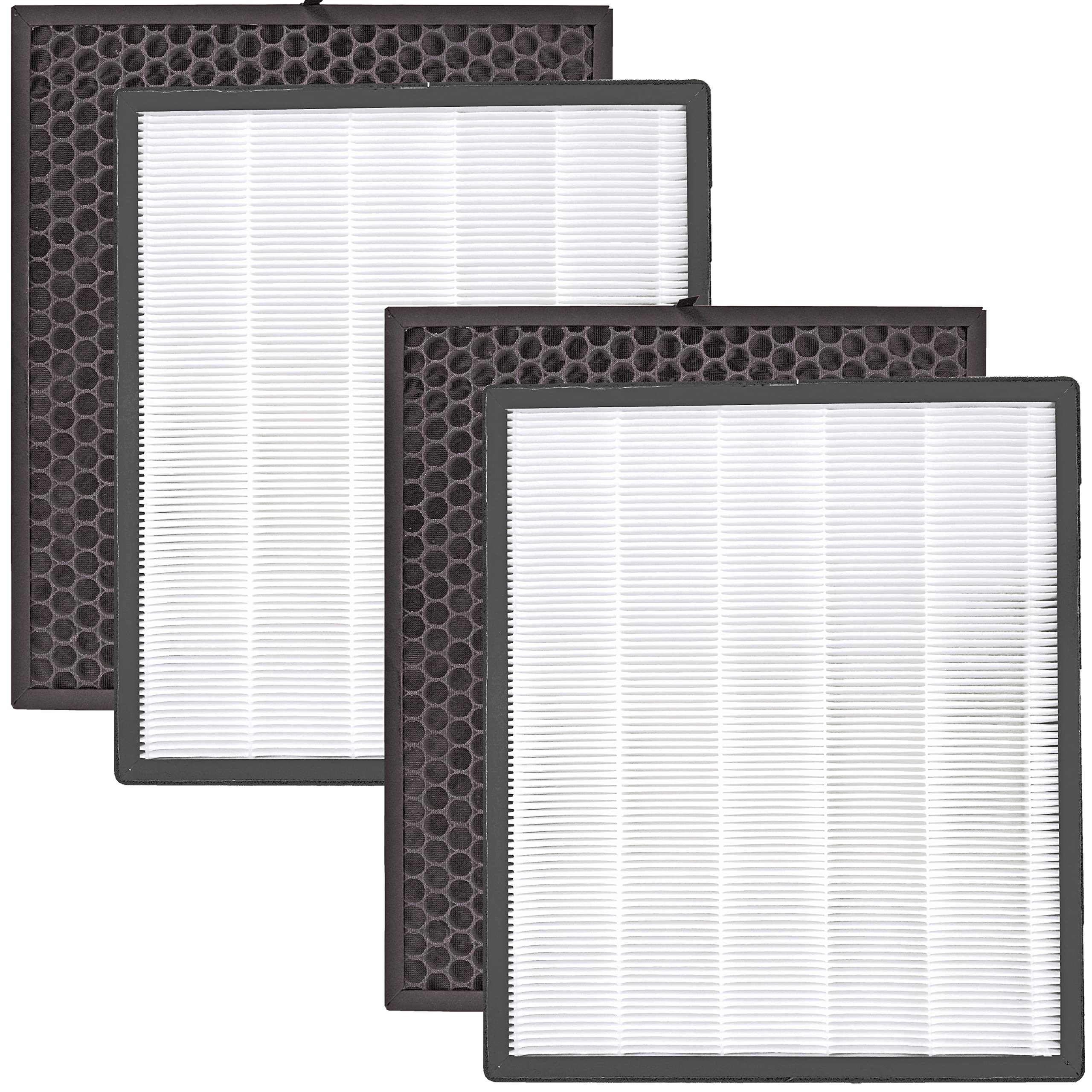 LV-Pur131 Replacement Filters for Levoit LV-Pur131 Air Purifier, LV-PUR131S Levoit Air Purifier - Part# LV-PUR131-RF - 2 True HEPA and 2 Carbon Filters