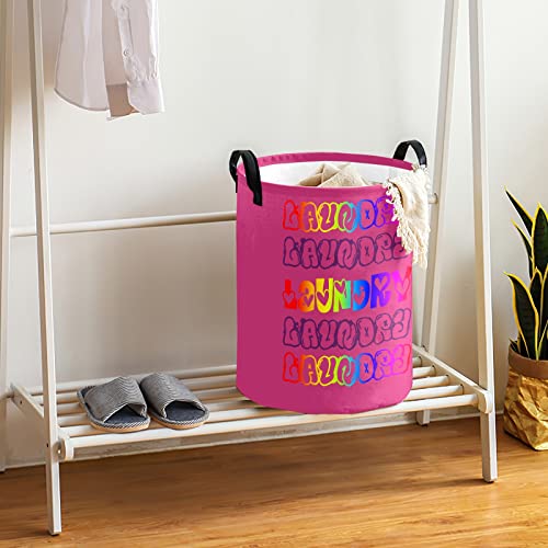 Customized Name Laundry With Personalized Text Dirty Clothes Basket Hamper for Bedroom Livingroom Boy Girls Family