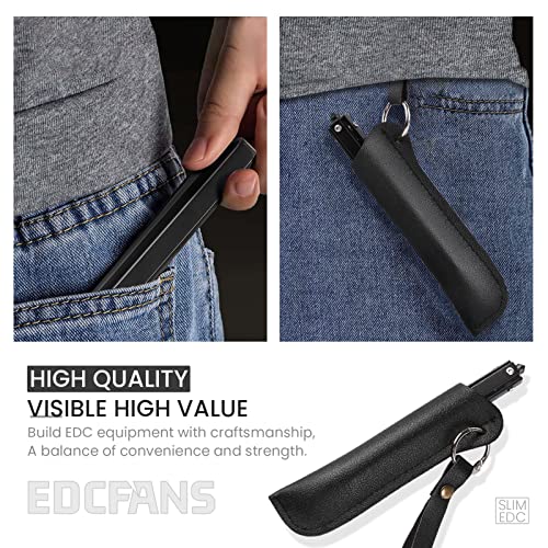 edcfans Pocket Knife for Men, EDC Knives with Glass Breaker, Folding Knife, Slim Gentleman's Knife Suitable for Everyday Carry