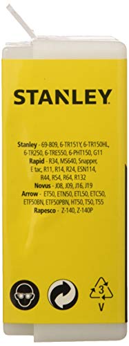 Stanley 1-TRA705-5T Type G Staples (5000 piece), Silver