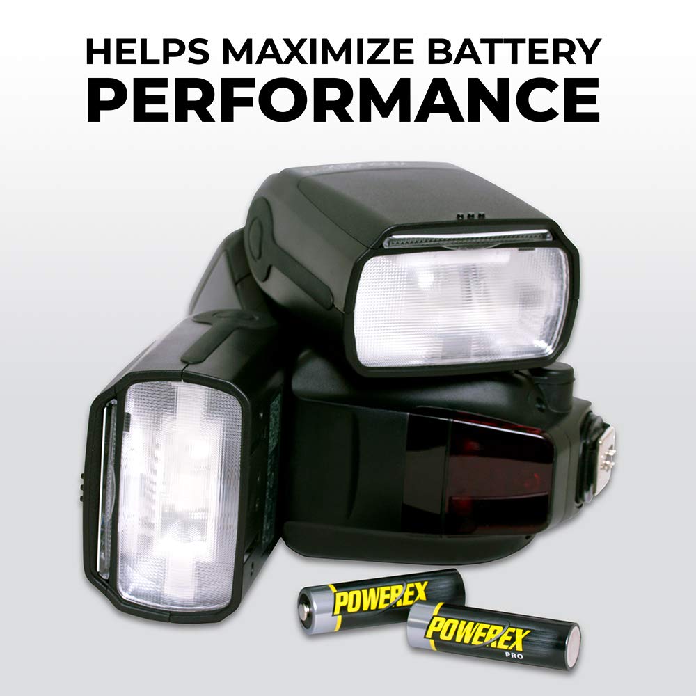 Powerex PRO High Capacity Rechargeable AA NiMH Batteries (1.2V, 2700mAh) - 8-Pack, (MH-8AAPRO-BH)