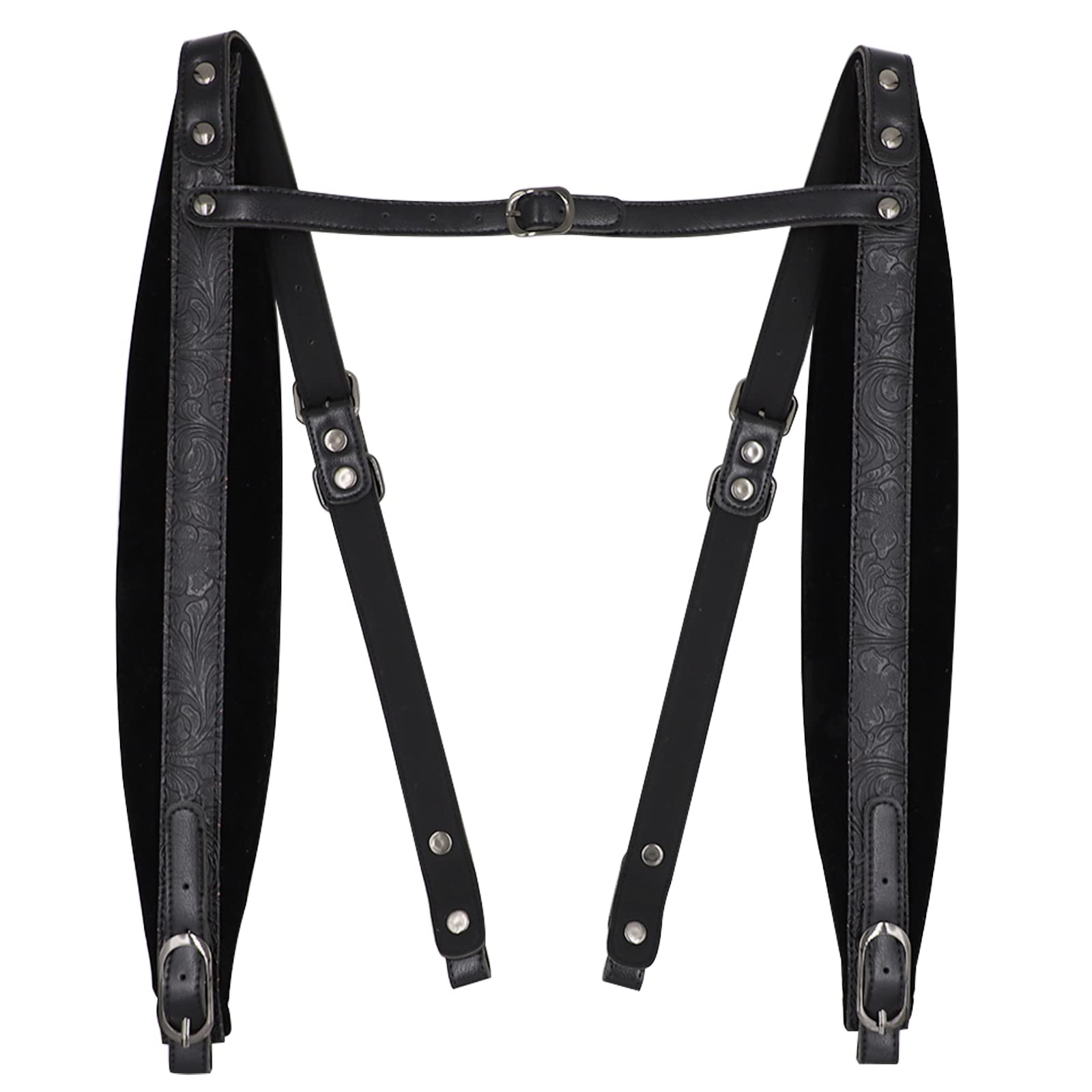 Rayzm Accordion Harness Straps, Adjustable Shoulder Belts Straps for Accordions, Thickened Synthetic Leather