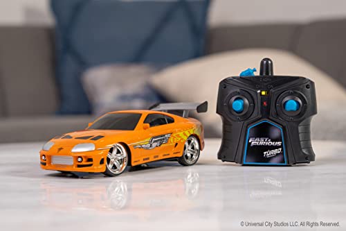 Fast & Furious 1:24 Brian's Toyota Supra RC Radio Control Car, Toys for Kids and Adults