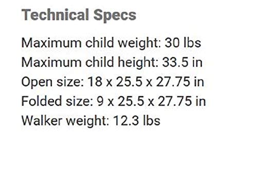 Joovy Spoon Baby Walker & Activity Center Featuring Three Adjustable Heights, Tough Luggage Grade Seat Material, and 30 lb Weight Capacity - JPMA Safety Certified (Greenie)