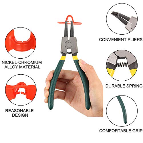 Boao 61 Pieces Pinless Peepers for Chicken Peepers Pheasant Poultry Blinders Spectacles Anti Pecking Eyeglasses Tool for Pet Middle