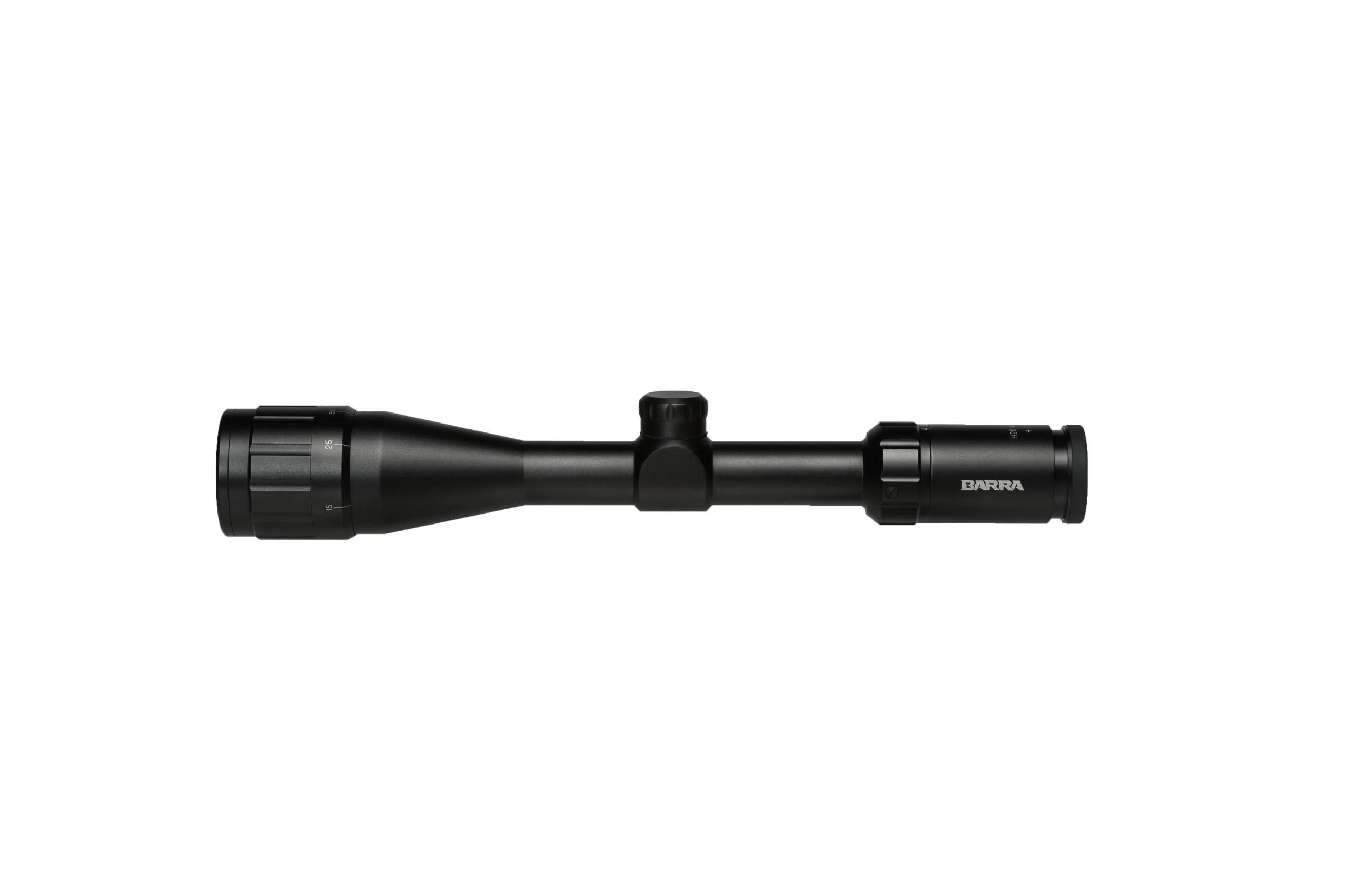 Barra Rifle Scope, BDC Reticle Capped Turrets for Hunting Shooting Precision Deer Hog Venison Varmint (H20 4-12x40)