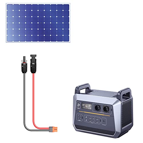 CERRXIAN 1.5m 12AWG XT60I Female to Solar Panel Power Extension Cable for Portable Power Station,Solar Generator(XT60I-F)