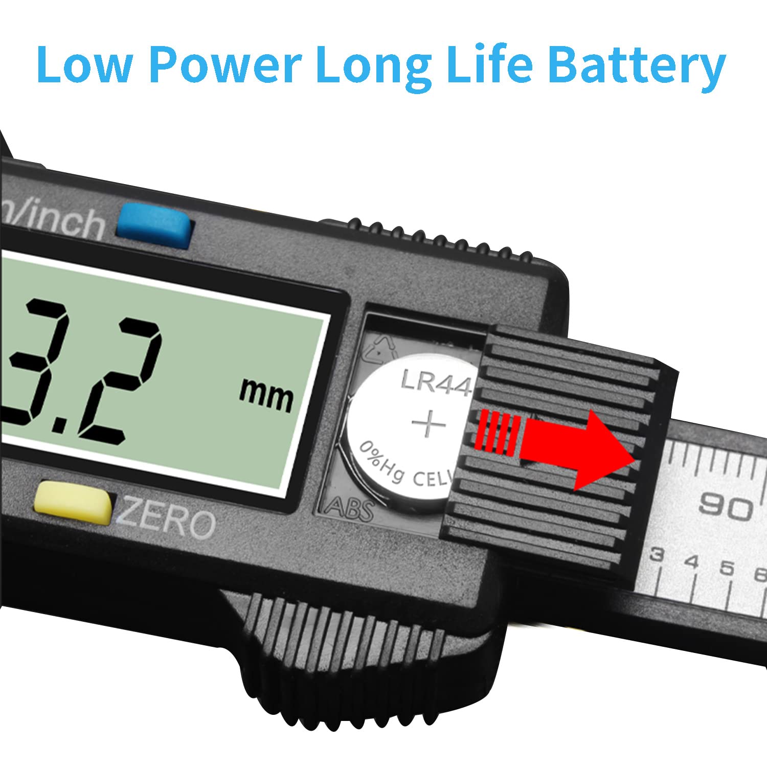 Caliper Measuring Tool,PIUBERS Electronic Vernier Caliper, Digital Caliper 6 Inch with Large LCD Screen and Inch MM Metric Conversion Measurement Tool