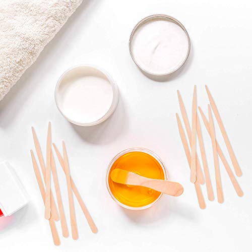 BuQiuRen 1600 Pieces Wax Sticks Wood Spatulas Applicator Craft Sticks for Face & Eyebrows Hair Removal Sticks