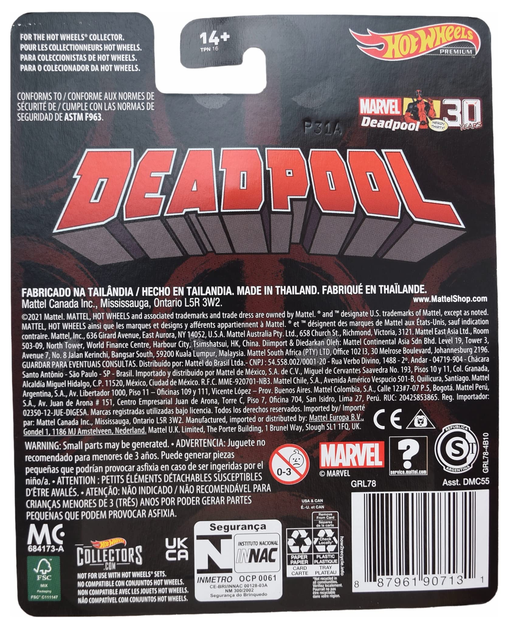 Hot Wheels Deadpool Scooter