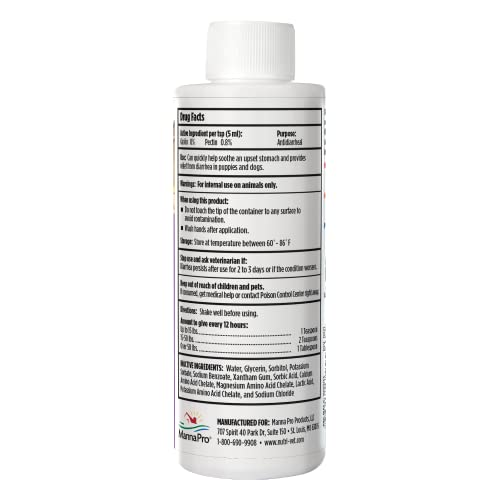 Nutri-Vet Anti-Diarrhea Liquid for Dogs - Helps Sooth Upset Stomach & Stop Diarrhea - Veterinarian Formulated - 4 oz