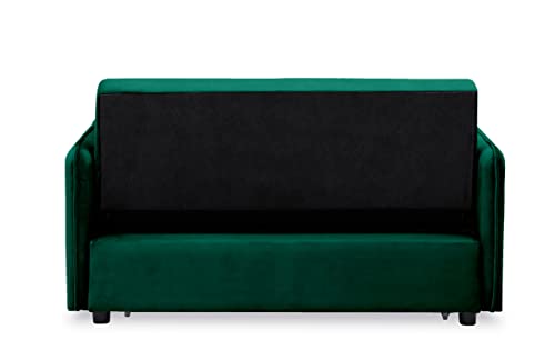 ERYE 3-in-1 Upholstered Futon Sofa Loveseat Convertible Sleeper Couch Bed,2-Seaters Sofa & Couch Soft Cushions Love Seat Daybed for Small Space Living Room Sets