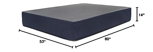 Dreamfoam Bedding Chill 14" Gel Memory Foam Mattress, Full XL- Made in Arizona