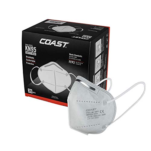 COAST® KN95 CE Certified Face Mask, Individually Packaged, 20 Count (Pack of 1)