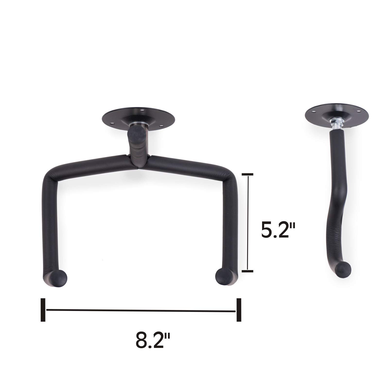 BEMTE Guitar Wall Mount Guitar Bass Display Rack Horizontal Hanger (Electric Guitar/ Ukulele)