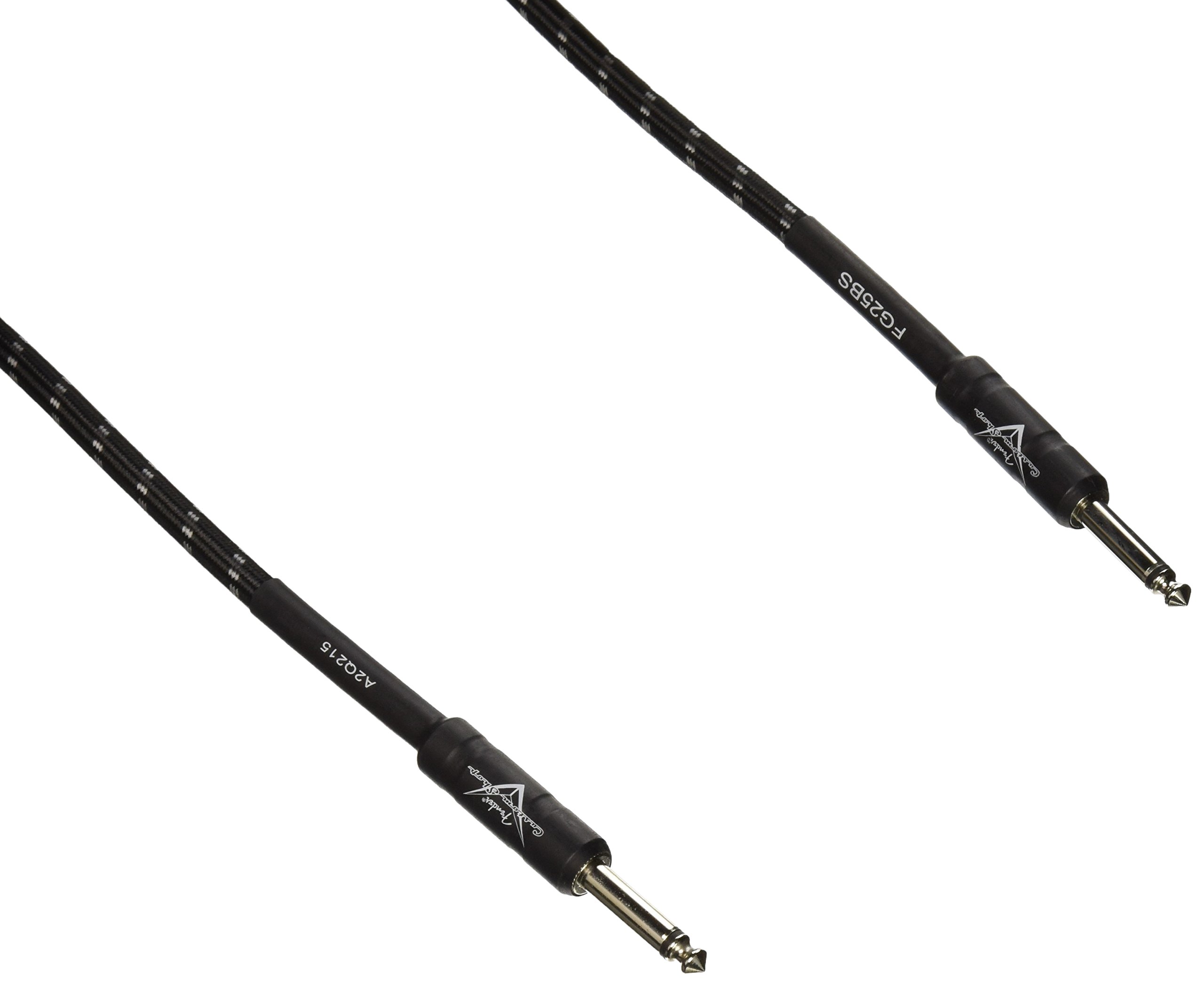 Fender Custom Shop Performance Series Cable (Straight-Straight Angle) for electric guitar, bass guitar, electric mandolin, pro audio