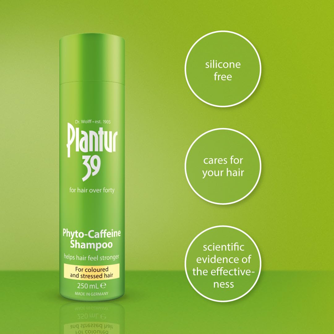 Plantur 39 Phyto Caffeine Shampoo for Coloured & Stressed Hair (250ml)