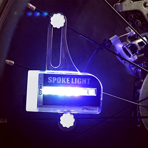 ASUYOERU 14 RGB LED Bicycle Wheel Spoke Light Mountain Road Bike Safety Warning Lamp