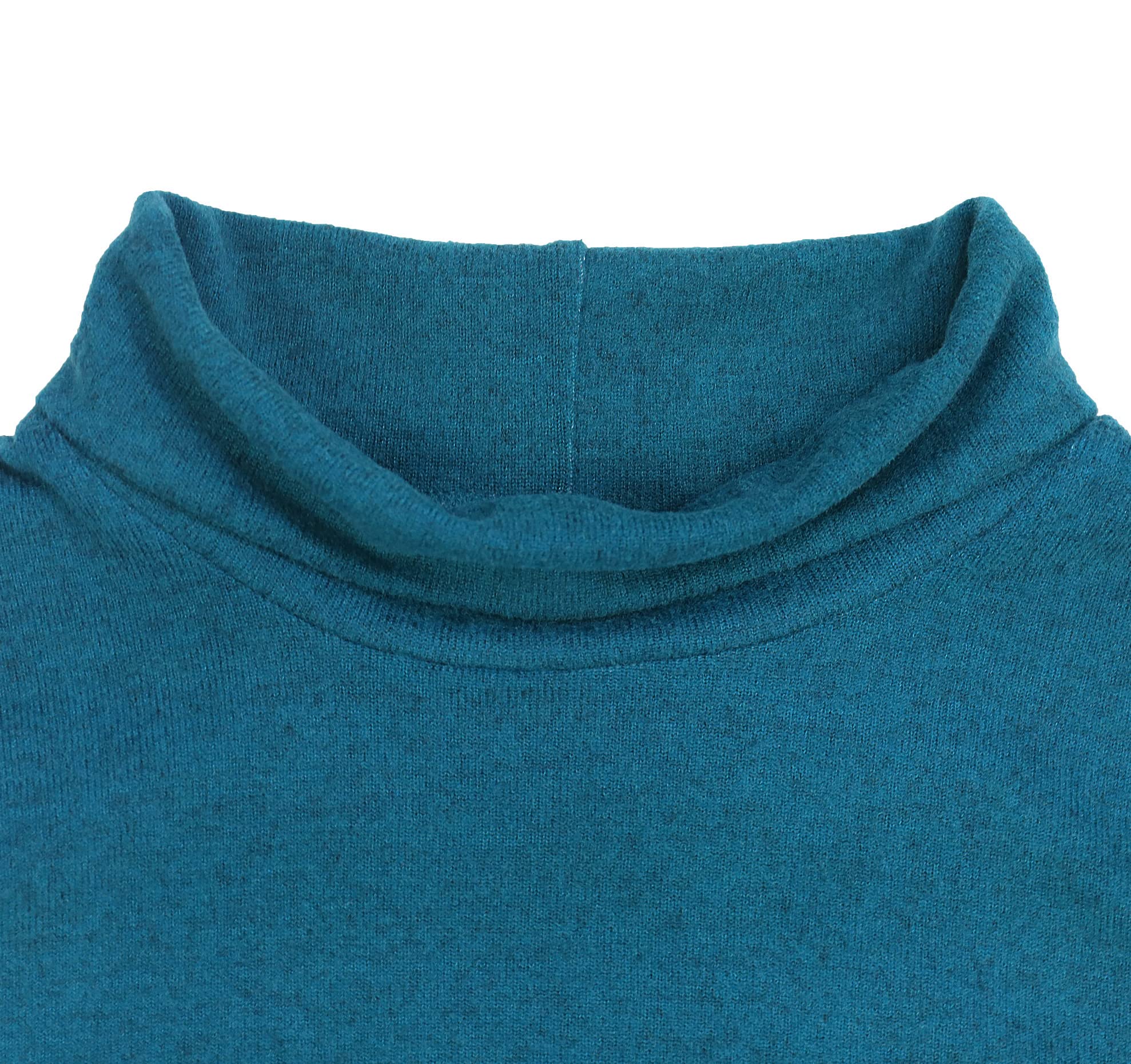 BENANCY Women's Long Sleeve Turtleneck Stretch Fitted Layer Tee Tops Blue L