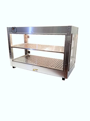 HeatMax Commercial Countertop Food Warmer Display Case With Water Tray 30x15x20