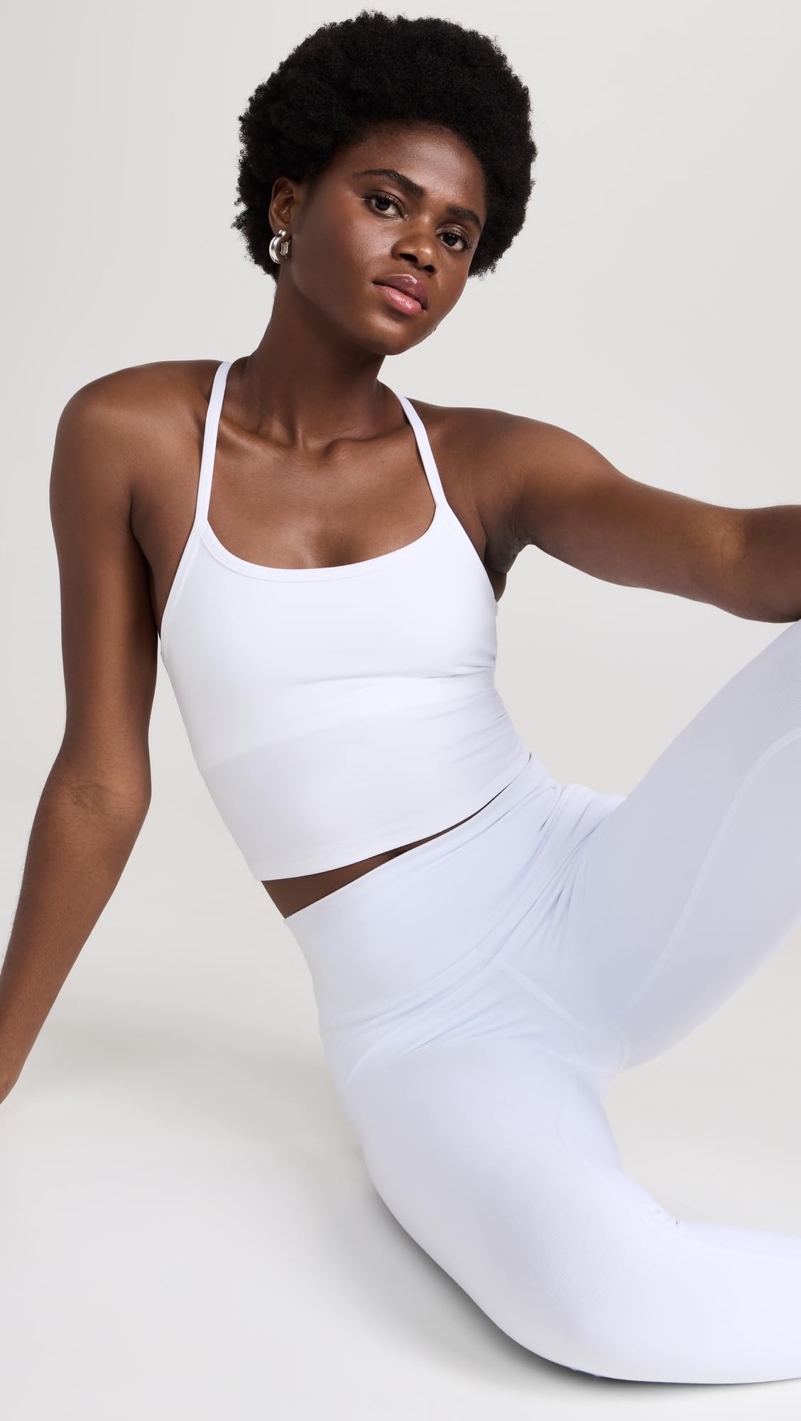Beyond Yoga Womens Spacedye Slim Racerback Cropped Tank Top Bright Amethyst Heather SM One Size