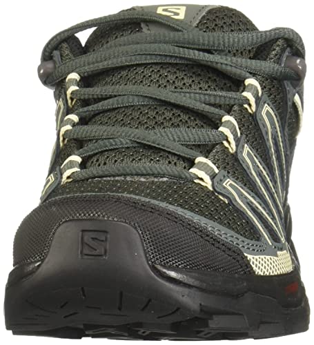 Salomon Pathfinder Hiking Shoes for Women, Shadow/Urban Chic/Bleached Sand, 5