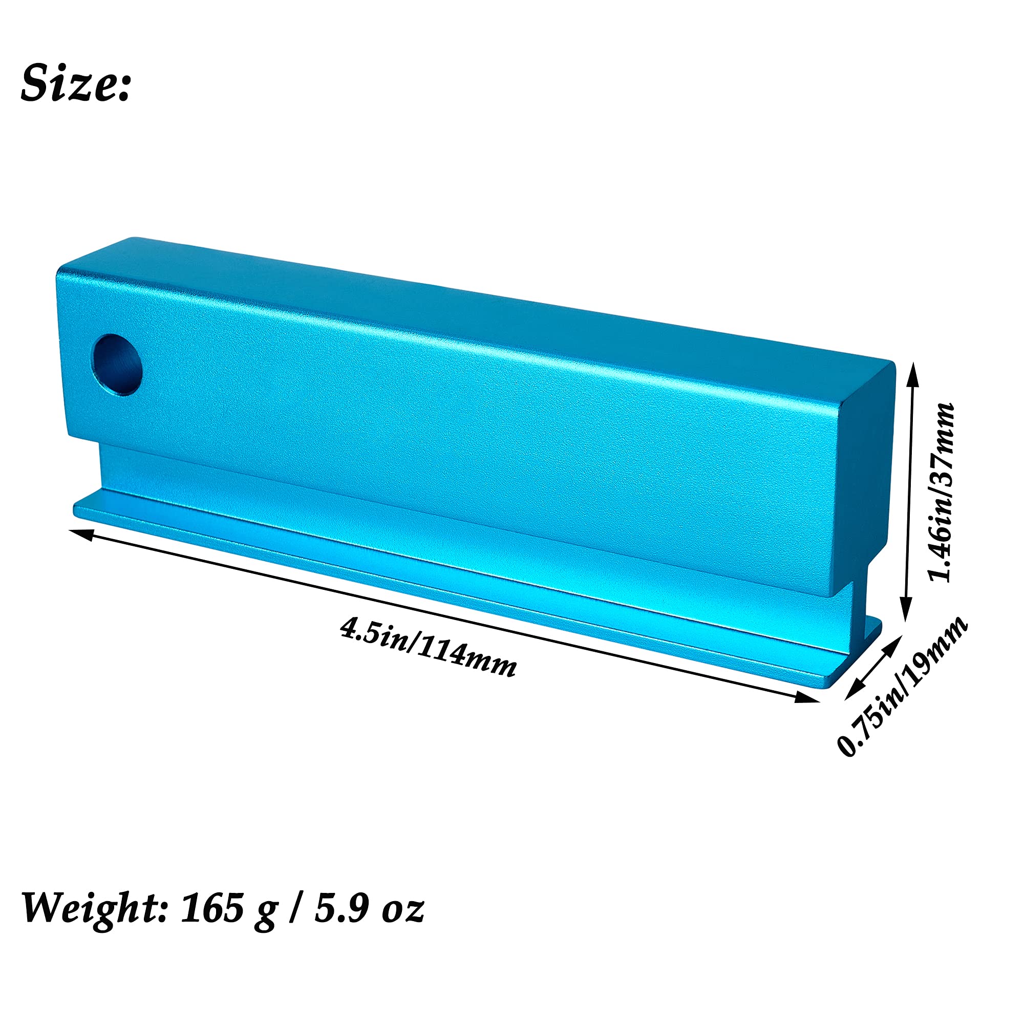 Meideal Guitar Fret Understring Leveler, Aluminum Fret Leveling Sanding Beam File Bar, Pro Luthier Repair Tool for Guitar & Bass (4.5 inch)