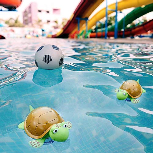 Chlorine Floater, Turtle Collapsible Floating Pool Dispenser Set,Fits 3" Chlorine Tablets,Release Adjustable for Indoor & Outdoor Swimming Pool Hot Tub SPA(2 Pack)