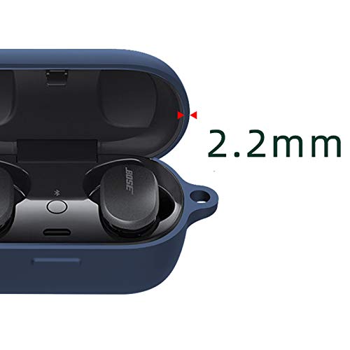 Compatible with Bose QuietComfort Earbuds Case, Youkei Silicone Case Cover Easy Carrying Protective Case Cover Compatible with Bose QuietComfort Noise Cancelling Earbuds (Black)