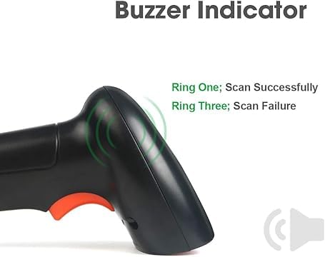 Handheld USB Barcode Scanner Wired Automatic 1D Bar Code Reader for Supermarket, Convenience Store, Warehouse