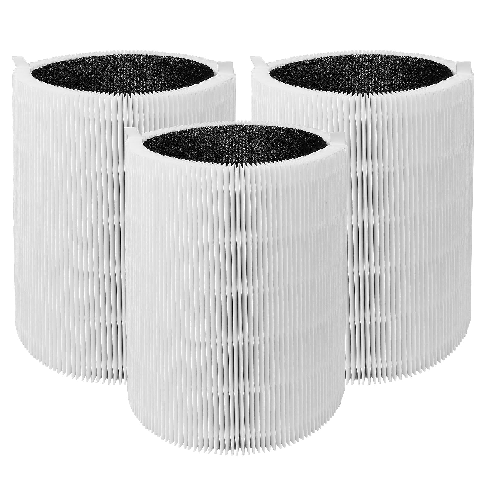 Attemart Blue Pure 411 Filter Replacement for Blueair Blue Pure 411 Genuine, 411+, 411 Auto and MINI Air Purifier, Particle and Activated Carbon, 3 Pack