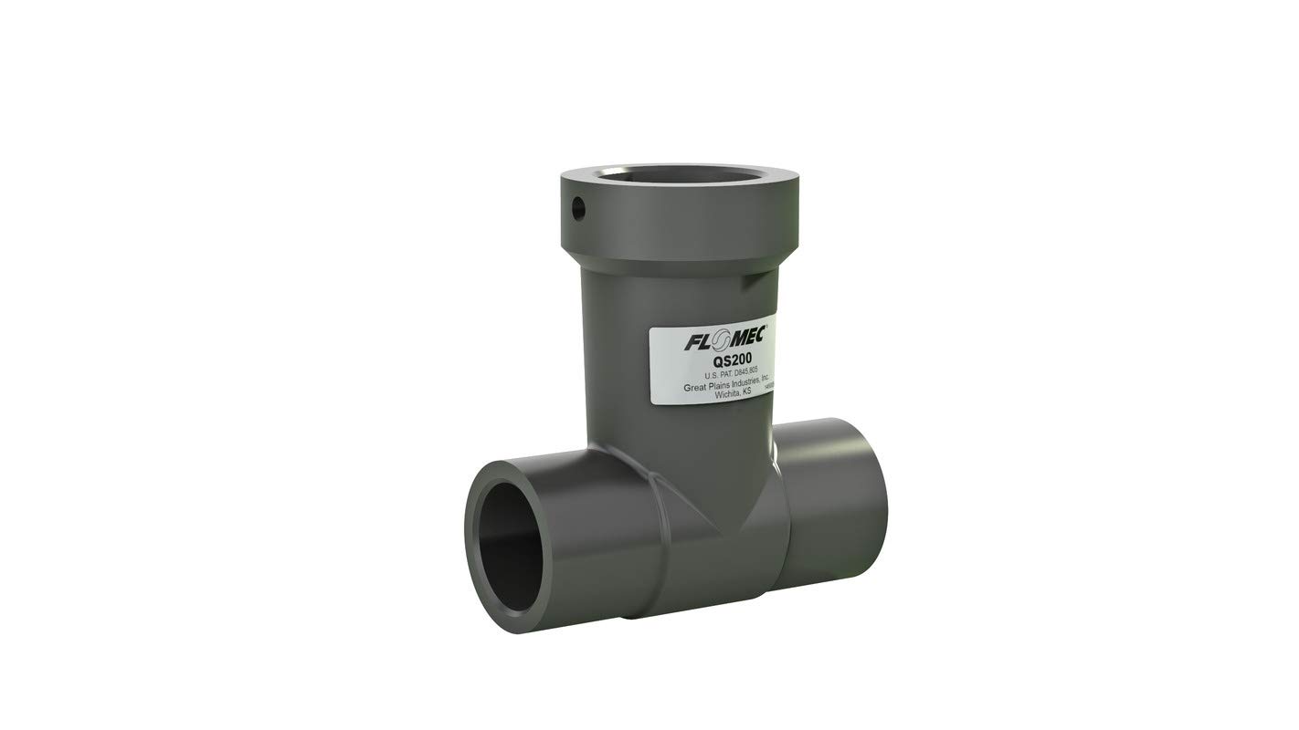 FLOMEC Replacement Tee, 1 inch, for QS200 Meter, Schedule 80 PVC