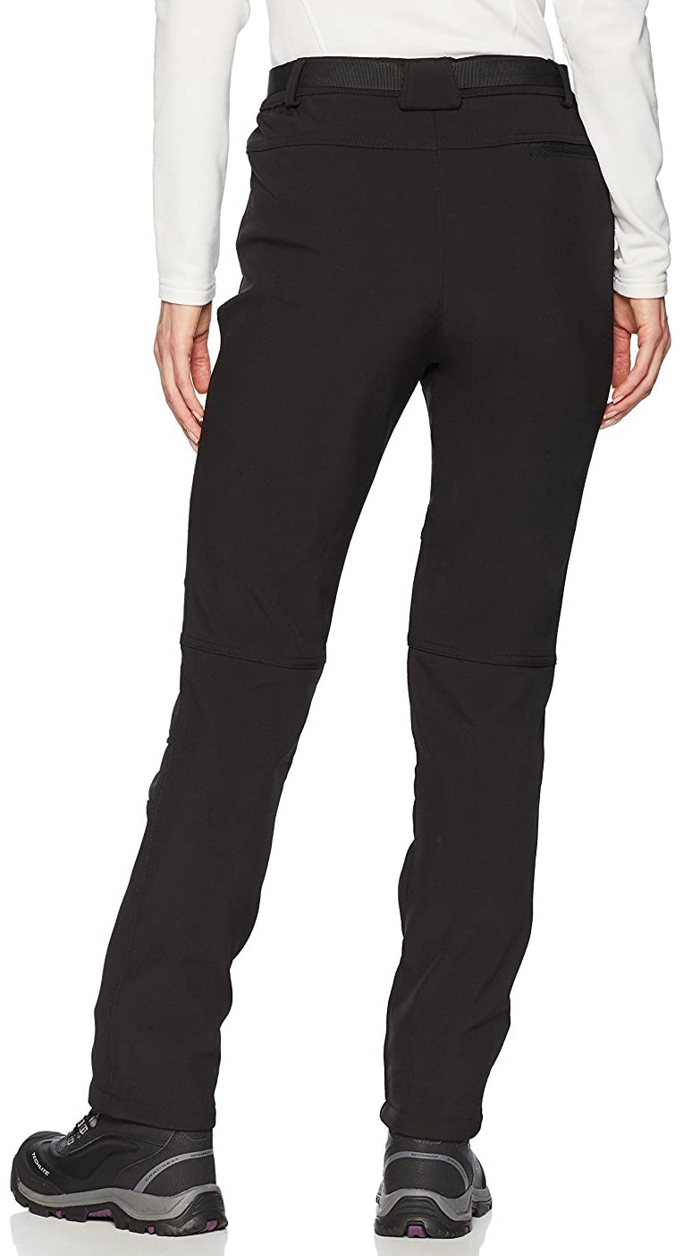 BenBoy Women's Outdoor Waterproof Windproof Fleece Slim Cargo Snow Ski Hiking Pants,Black Small