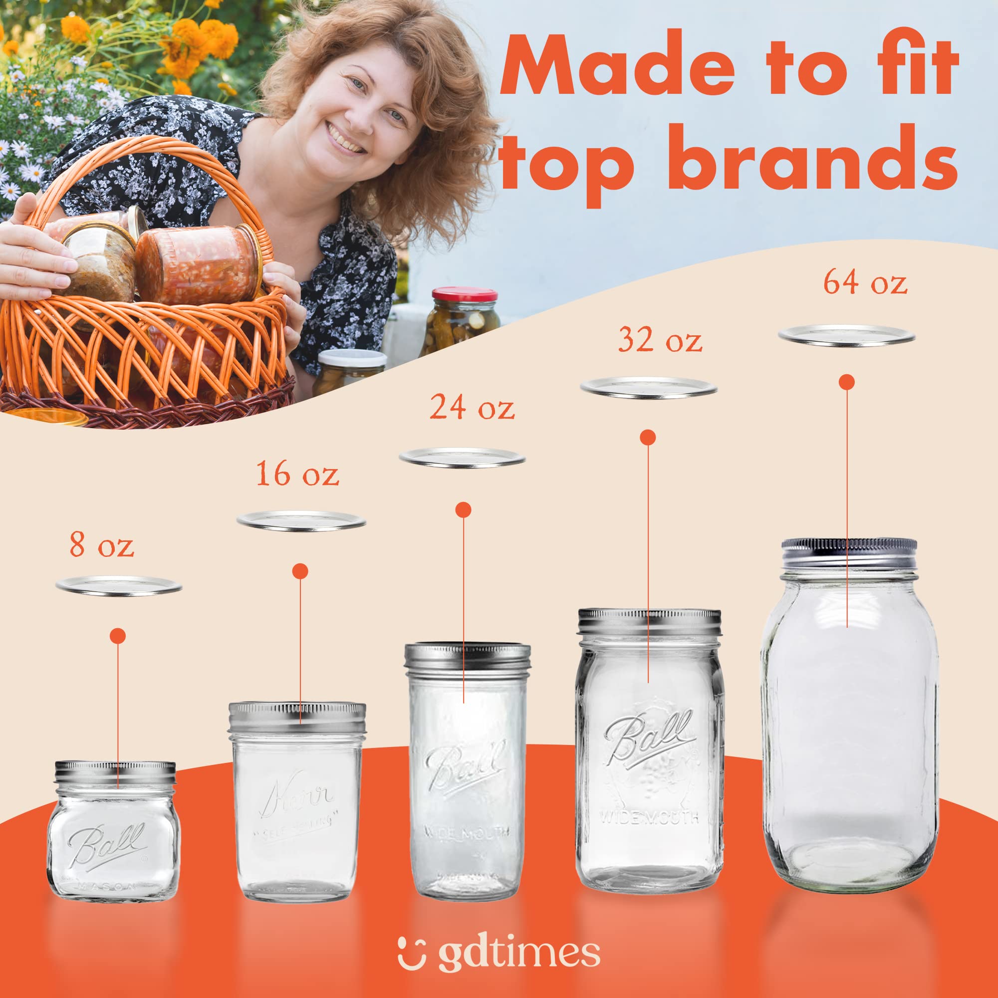 Canning Lids Regular - 108 Pcs Regular Mouth Canning Lids 108 Canning Labels, Canning Jar Lids Regular Mouth For Ball Canning Jars, Canning Supplies Mason Jar Lids Regular Mouth Mason Jar Lids Labels