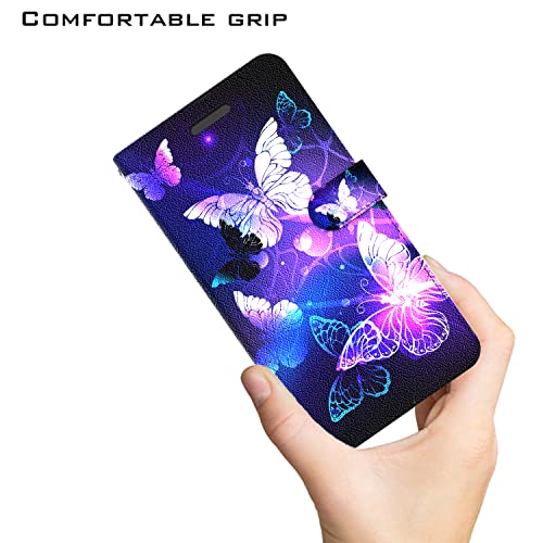 EnCases for Samsung Galaxy A14 5G Case,Samsung A14 5G Case Wallet with Hand Strap Galaxy A14 5G Case PU Leather Clip Flip A14 5G Wallet Case with ID Card,Credit Card Pocket Holder Kickstand,Butterfly