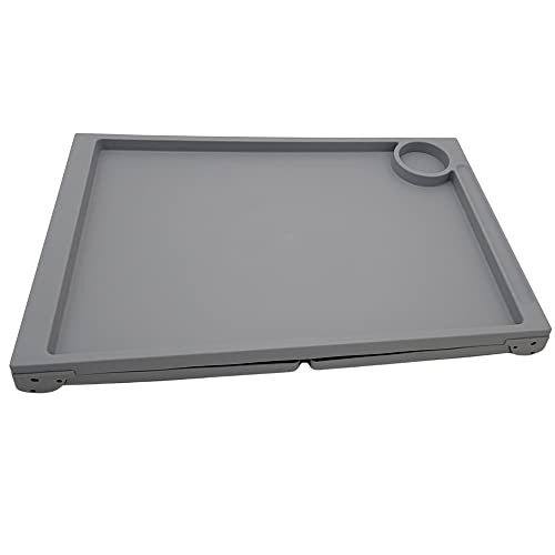 Folding Lap Table TV Bed Tray Eating Food l Reading/Laptop Desk On Bed or Couch with Cup Holder & Foldable Legs