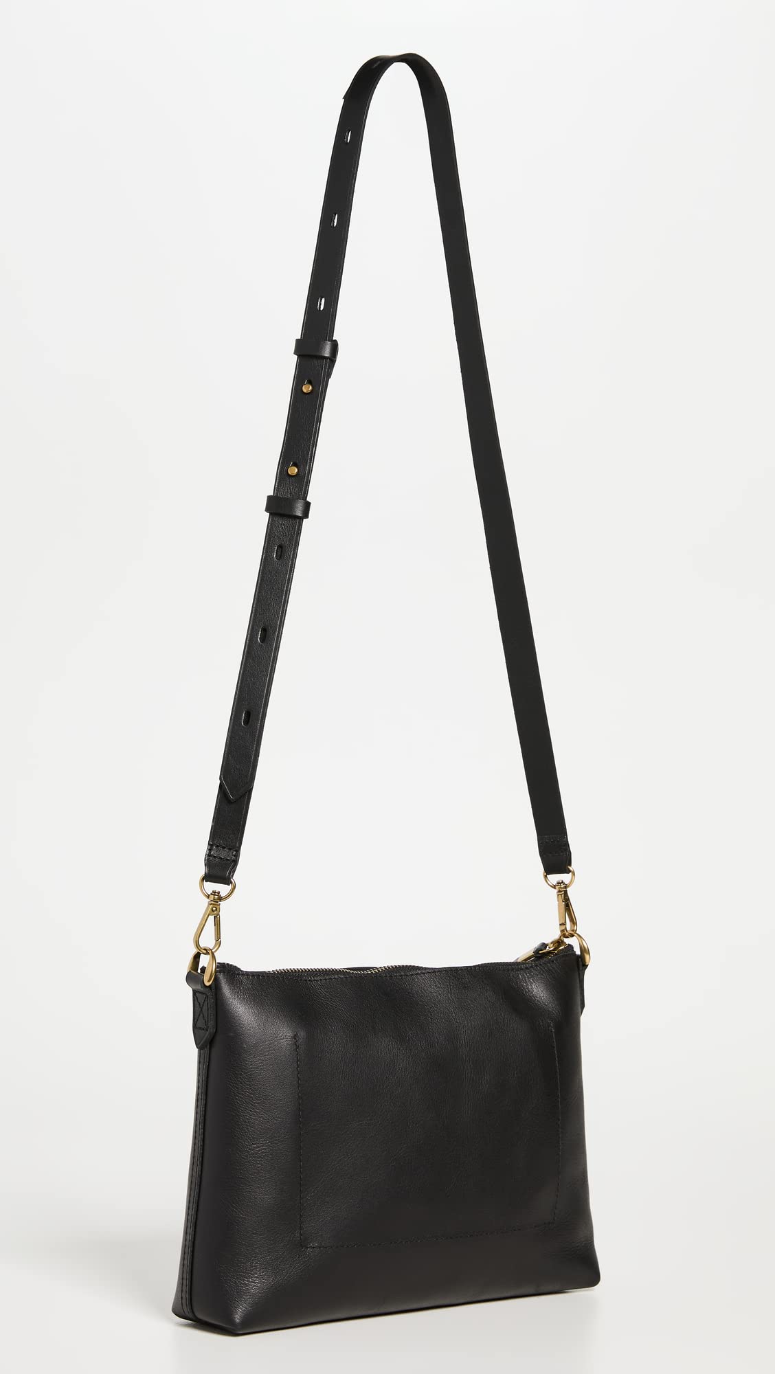 Madewell Women's The Transport Shoulder Crossbody Bag, True Black, One Size