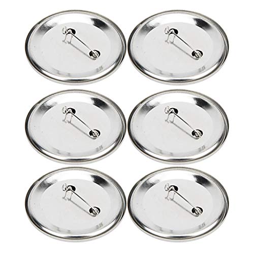 Badge Making Parts, 100 Sets 56mm/2.2inch Blank Badge Pin Button Parts Round Badge Set Metal Button Pin Badge Kit Crafts Supply for Button Maker Machine