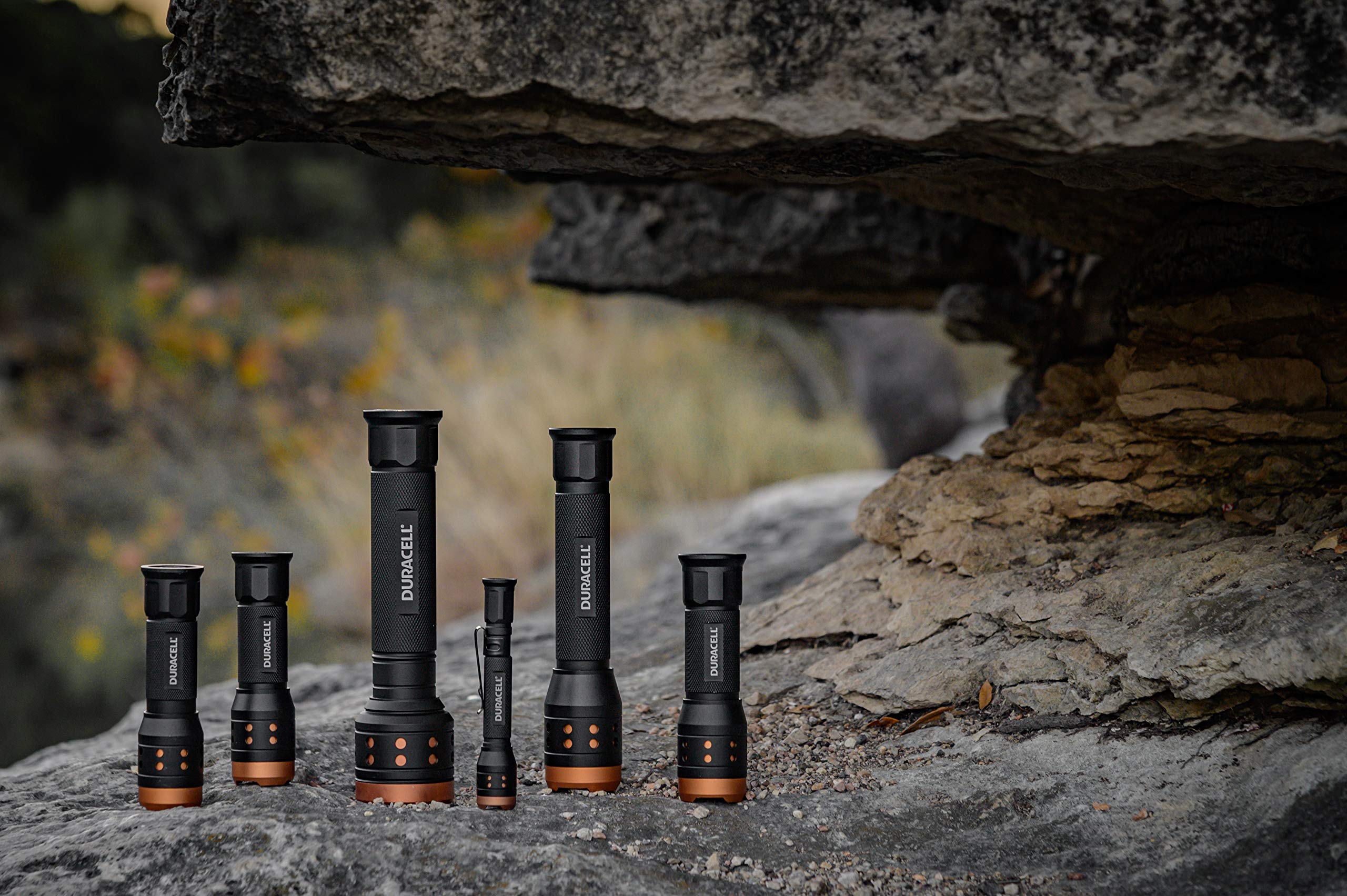 DURACELL 1,000 Lumen Aluminum Focusing Flashlight for Everyday Use - Ultra-Light and Easy to Carry Design with 3 Modes and 3-C Batteries Included. Great for in-Door & Out-Door Use