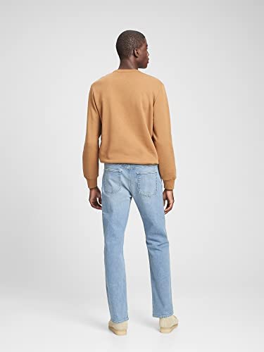 GAP Mens Straight Fit Jeans, Light Wash, 34W x 34L US