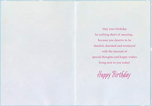 Designer Greetings Everything That Sparkles Earings Feminine Birthday Card for Female Cousin