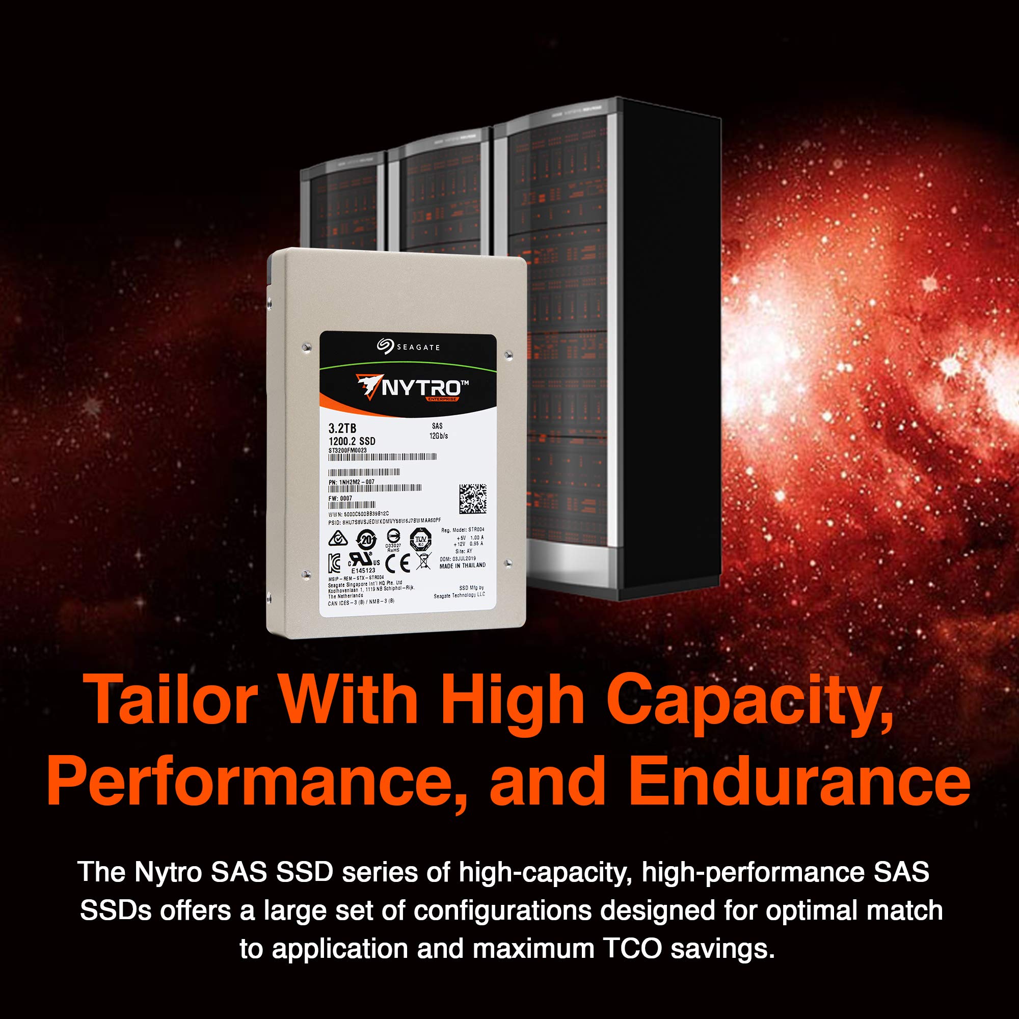 Seagate Nytro 1200.2 ST3200FM0023 3200GB eMLC Dual 12Gb/s SAS 2.5" 15mm Enterprise SSD