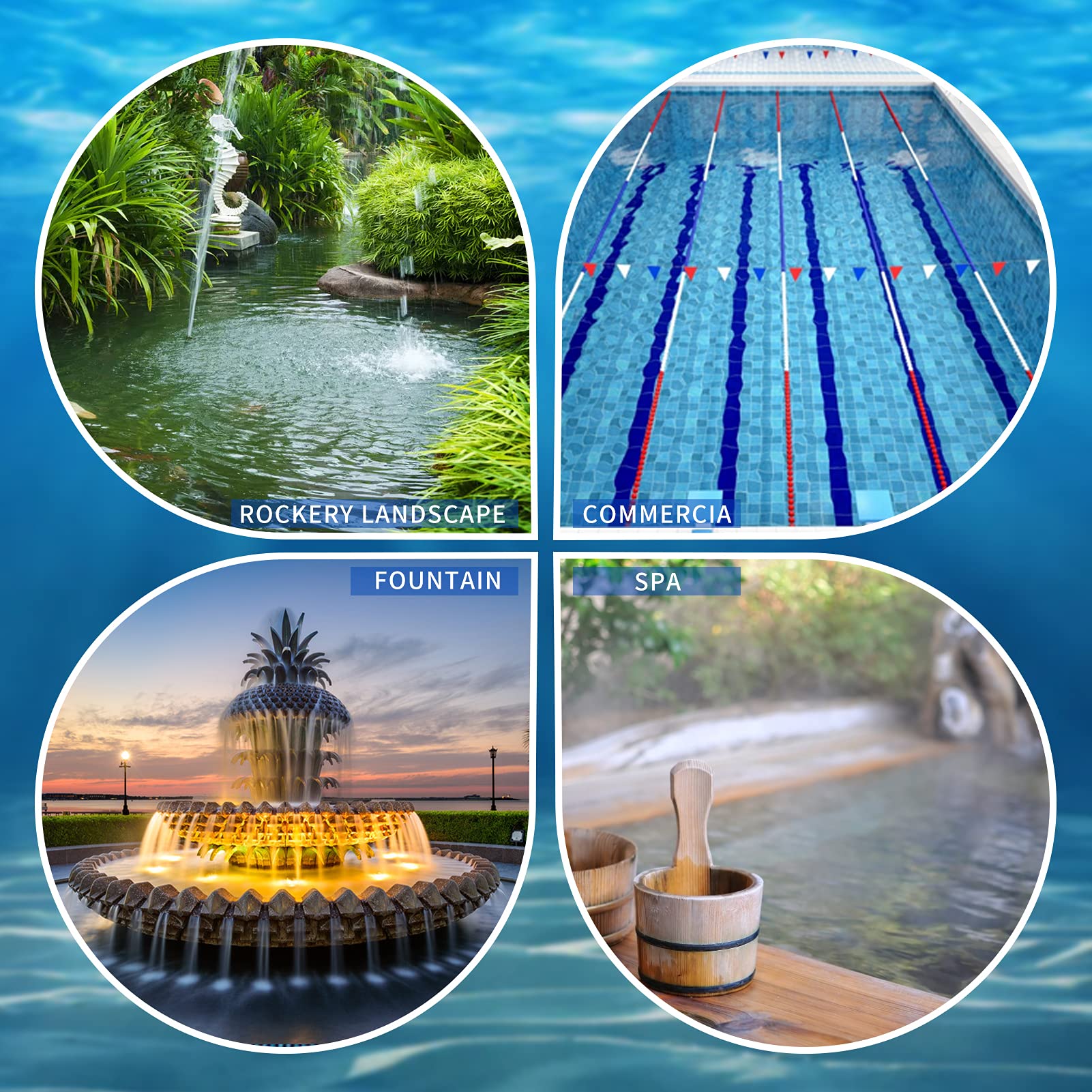 Buyplus Pool Vacuum Head with Side Brush, Manual Swimming Pool Vacuum Head for Inground and Above Ground Pools, Swivel Hose Connection, EZ Clip Handle.