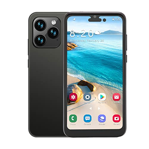 FOSA I14pro Max Unlocked Smartphone for Android 11, 6.1in Cell Phone 4GB 64GB Mobile Phone 128G Expansion 4G Network 4000mah Battery 100β240V (US Plug)